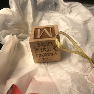 Personalized Baby Block New Baby Gift Birth Block Personalized - Etsy