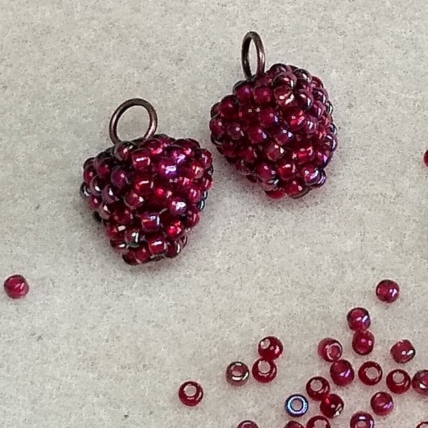 Beaded Berry Earrings Tutorial PDF: "juicy Berries" Design - Etsy