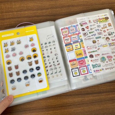 Seal Sticker Storage Book 48 Bigger Size Pockets Comfort Sticker Album ...