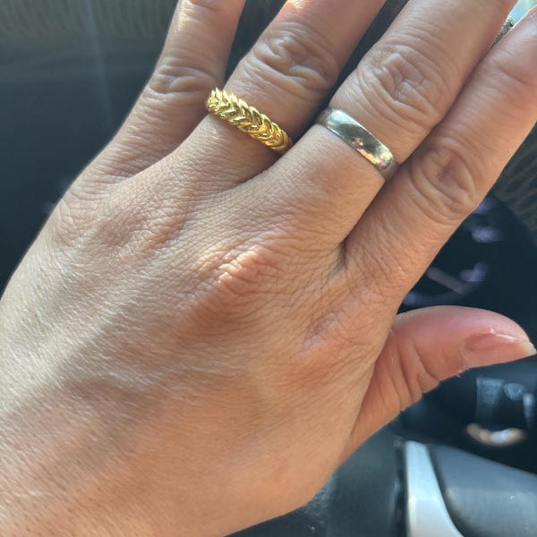 1 Troy Ounce 24k Gold Band Ring. 10mm Gold Wedding Band Ring. Handmade ...