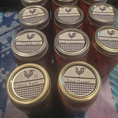 Write on Canning Labels Canning Stickers Mason Jar Stickers Kitchen ...