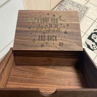 Personalized Memory, Wooden, Wedding Keepsake Box Anniversary Couple ...