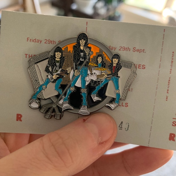 RAMONES Road to Ruin Enamel Lapel Pin - Etsy