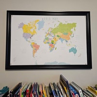 World Map Poster, PRINTABLE World Map With Countries, Map of the World ...