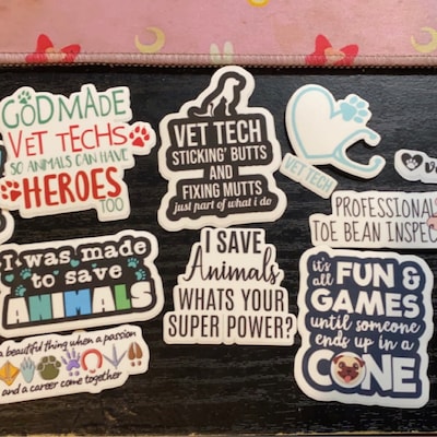 Vet Tech Gift Vet Tech Stickers Veterinary Technician Week Gifts 11 Pcs ...