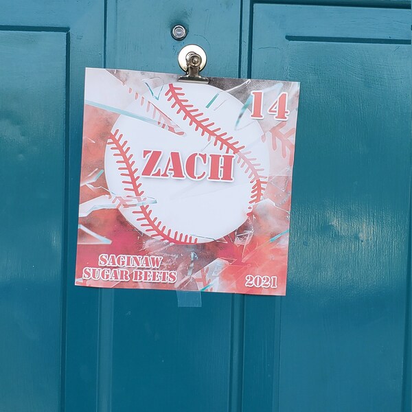 Personalized Football Poster, Locker Sign, Hotel Door Sign to ...