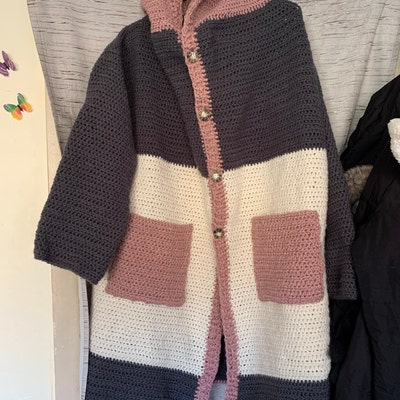 Rustic Sweater Crochet Pattern 12m Adult XXL, Pattern, Crochet Sweater ...