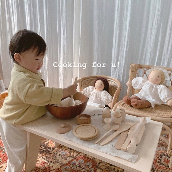 Vegetables Play Set, Kitchen Play Set, Pretend Play, Montessori Toys ...