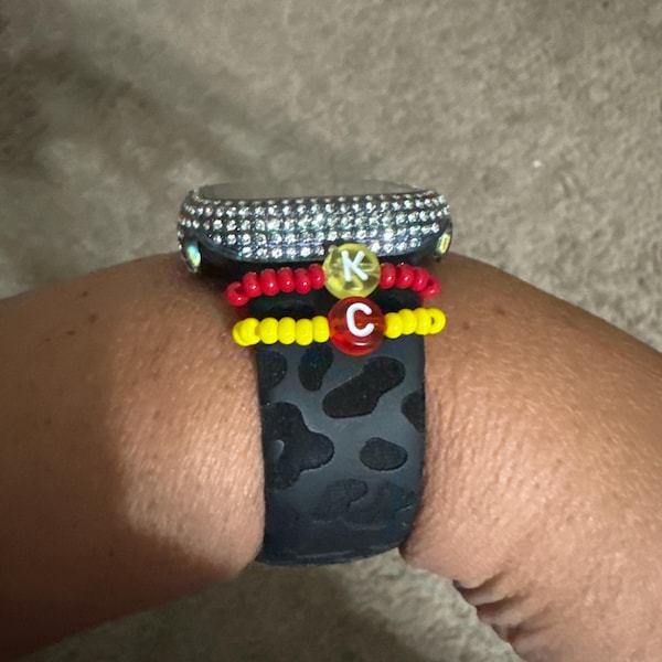 KC Watch Charm Set, Kansas City Super Bowl Watchband Gameday ...