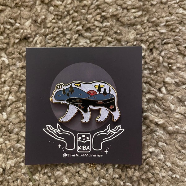 Spirit Bear Enamel Pin - Etsy