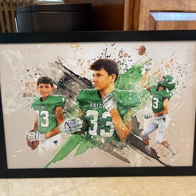 CUSTOM SPORTS PORTRAIT/ Personalized Sports Action Poster From Your ...