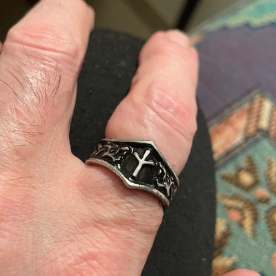 Viking Rune Ring Your Choice of Rune Symbol Adjustable US - Etsy