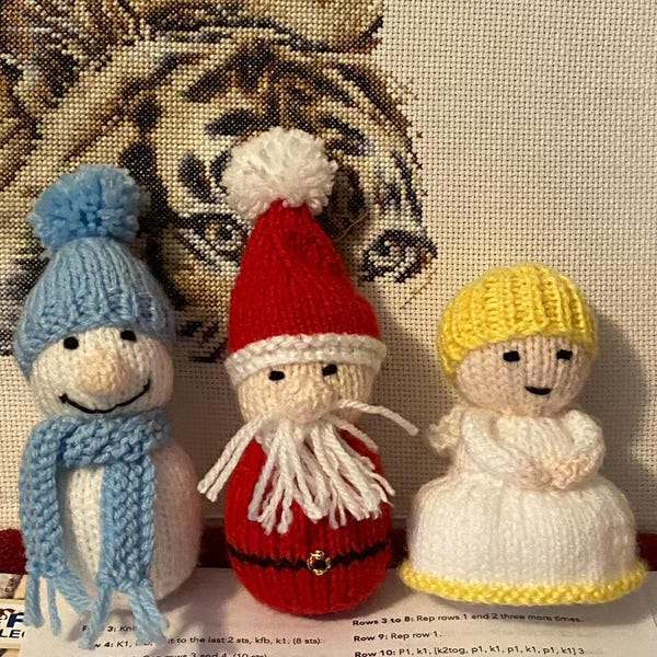 Make It Merry Tree Decorations Knitting Pattern - Etsy