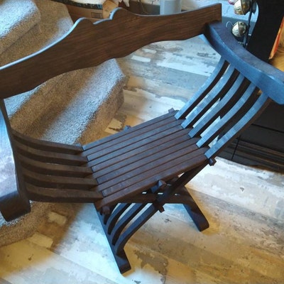 Simple Medieval Folding Chair - Etsy