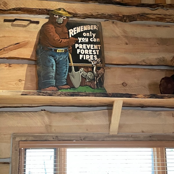 SMOKEY THE BEAR Vintage Faux Metal Sign - Etsy