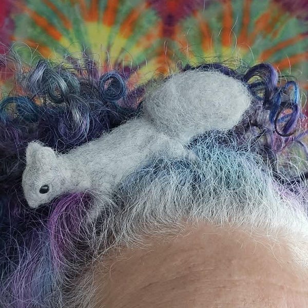 Bobby Pin With a Needle Felted Rat, Wool Hairpin - Etsy Canada