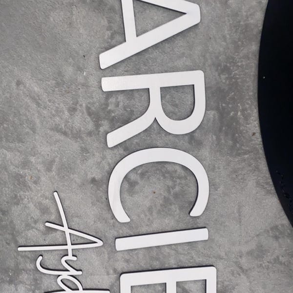 Custom Wood Name Sign, Wooden Name Sign Nursery Baby Kids Room Wall ...