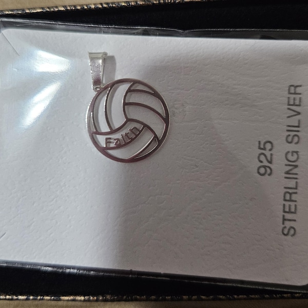 Sport Volleyball Necklace in Sterling Silver Number and Name Silver ...