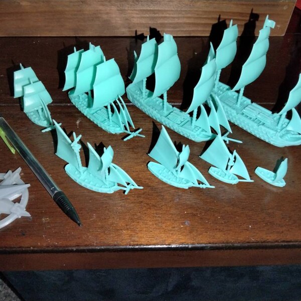 Sailing Ship Miniatures 1/600 Fleet Pack - Etsy