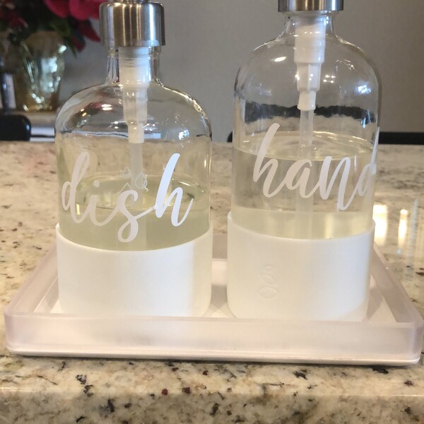 Soap Label Decals / Kitchen Decor / Hand Soap Label / Dish Soap Label ...