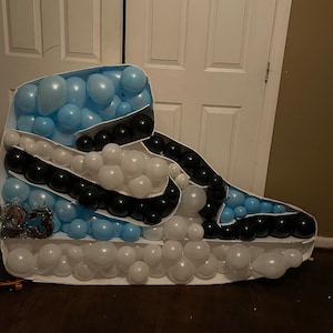 Sneaker From Balloons, Shoe Mosaic From Balloons, Decor Ideas, Mosaic ...