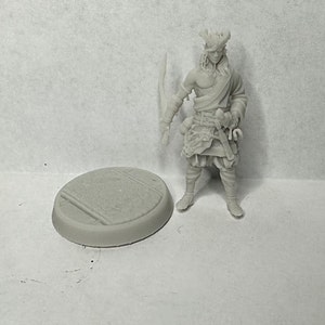 Orc Orog / Half-orc Fighter Barbarian DND Resin 28mm Scale Dungeons ...