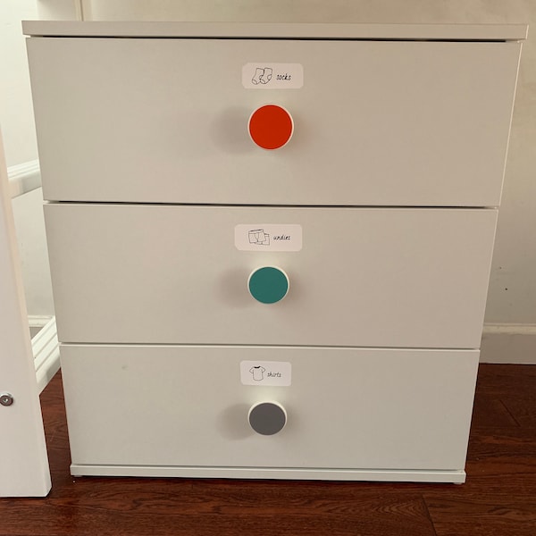 Printable Dresser Drawer Labels for Kids Clothing and Accessories ...