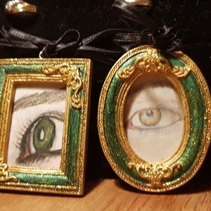 OOAK Creepy Body Horror Human Eye Locket Cabinet of | Etsy