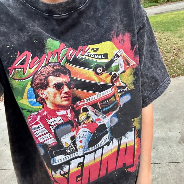 Ayrton Senna Racing T-shirt - Etsy
