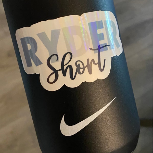 Waterproof Name Sticker, Personalized Vinyl Sticker, Name Sticker ...