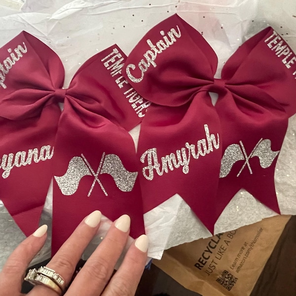 Personalized Color Guard Bow - Etsy