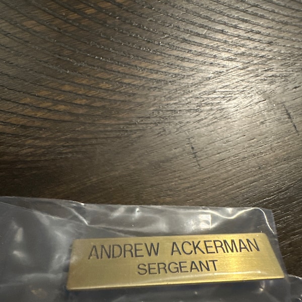 Uniform Name Badge for Work - Pin Name Tag - Military - Police - Fire ...