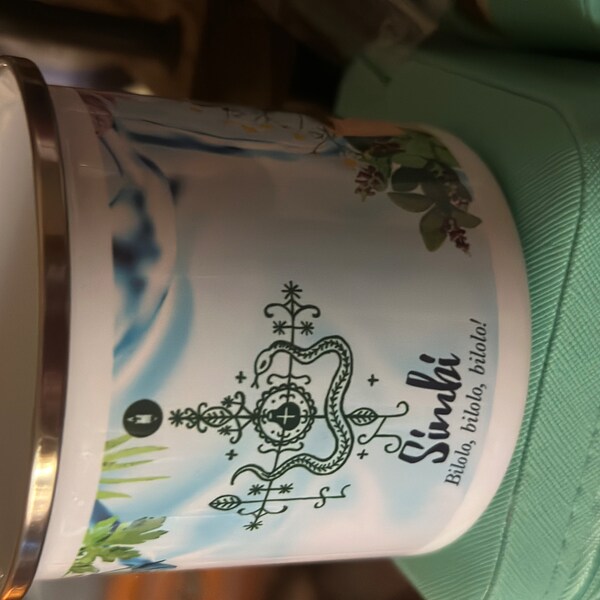 SIMBI MAKAYA Haitian Vodou Vèvè Enamel Mug **medium Size** | Haitian ...