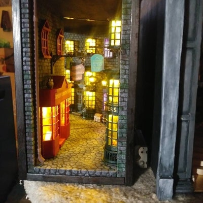 Booknook Chamber of Secrets Magic Book Nook Library Decor Miniature ...