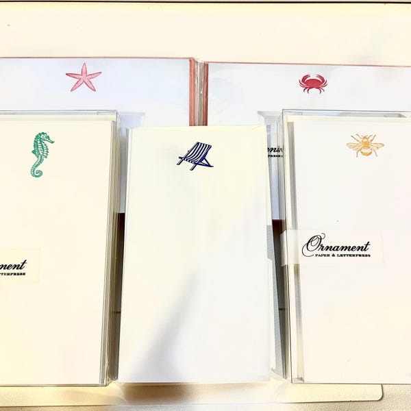 Hydrangea Letterpress Card Set - Etsy