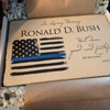 Police Memorial Stone for Home to Garden. 6x9 or 9x12 Tumbled Concrete ...