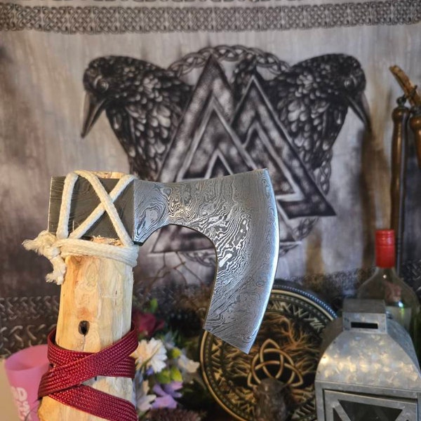 Beautiful Custom Handmade Viking Forged Axe, Groomsmen Gift , Birthday ...