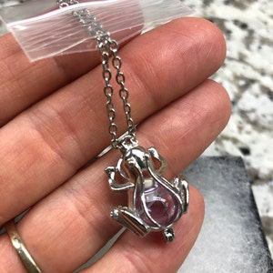 925 Silver Frog Locket Frog Urn Locket Necklace for Ashes Frog Urn ...