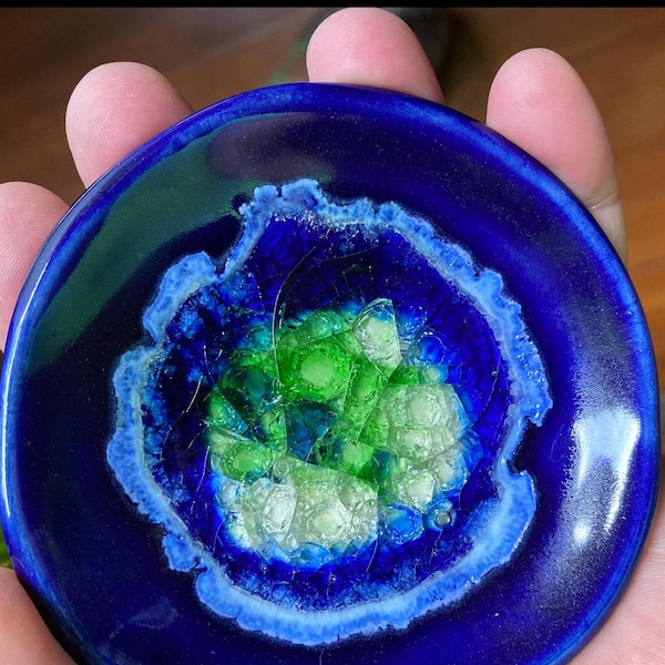 Butterfly Puddler Dish - Butterfly Feeder - Cobalt Blue With Recycled ...