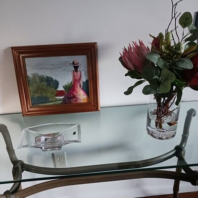 Original Art Framed summer Blossoms Original Acrylic Painting Home ...