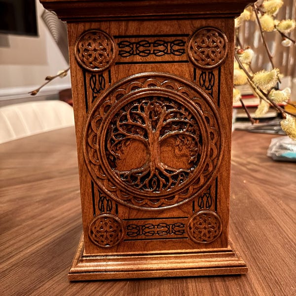 Jesus Ascension Cross Companion Urn for Human Ashes | Personalized ...