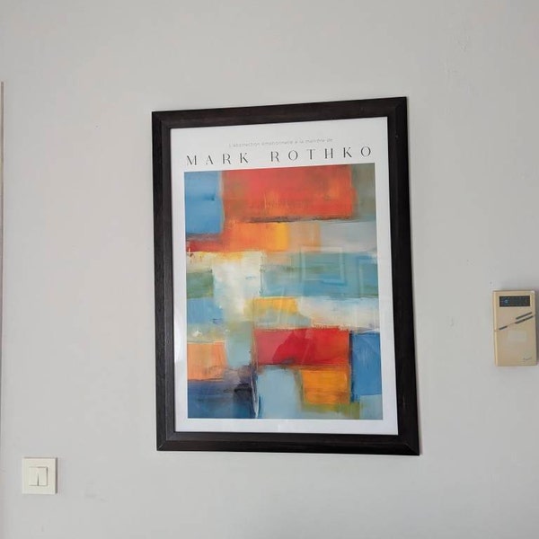 Mark Rothko Print Wall Art Framed, Minimalist Extra Large Wall Art ...