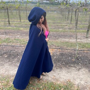 Hooded Cloak With Arm Slits, Medieval Cloak, Viking Cloak, Hooded Cape ...