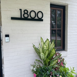 Modern House Numbers Letters Bronze Aluminum Mailbox - Etsy