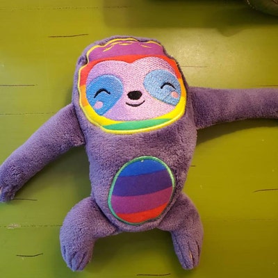 ITH SLOTH Plush 5x7 in the Hoop Digital Embroidery Design Sloth Softie ...