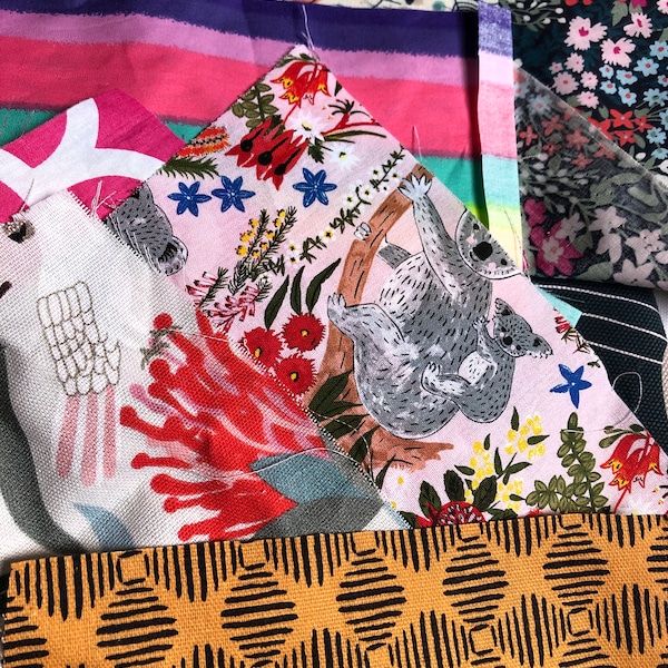 FABRIC OFF CUTS, 350g+, Fabric Bundle, Assorted Prints, Cheap Fabric ...