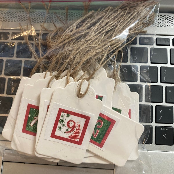 Printable DECEMBER DAILY NUMBERS Red With Black Digits 2, 1.5 and 1 ...