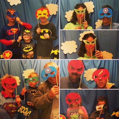 Superhero Photo Booth Props and Decorations Printable Props and ...