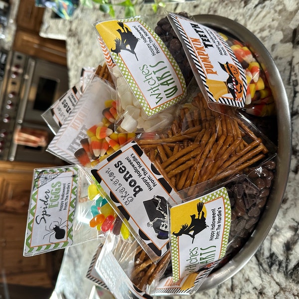 Skeleton Bones Party Bags, Fun Halloween Party Bags, Halloween Party ...