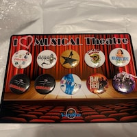 I Love Musical Theatre 32mm Pin Badges, Pinback Buttons, West End ...